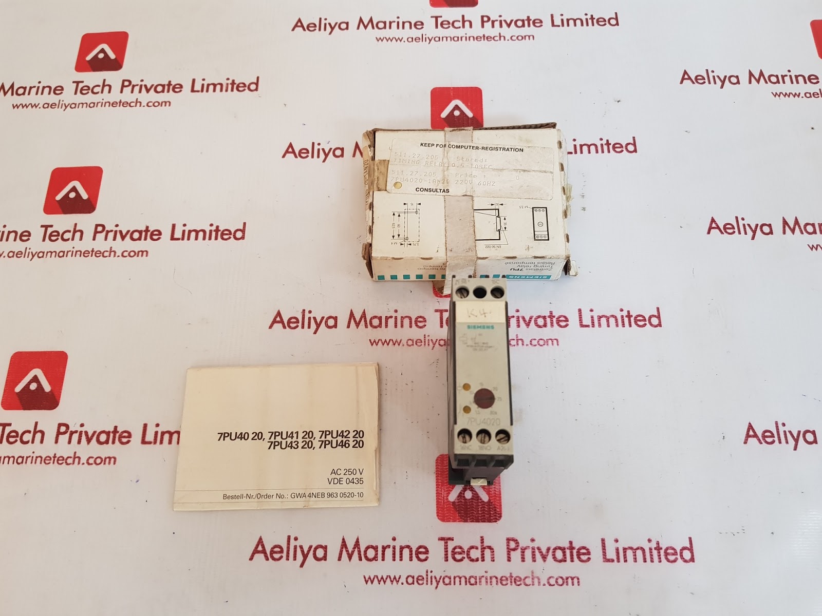 SIEMENS 7PU4020 TIME RELAY 7PU4020-2AN20 - Aeliya Marine