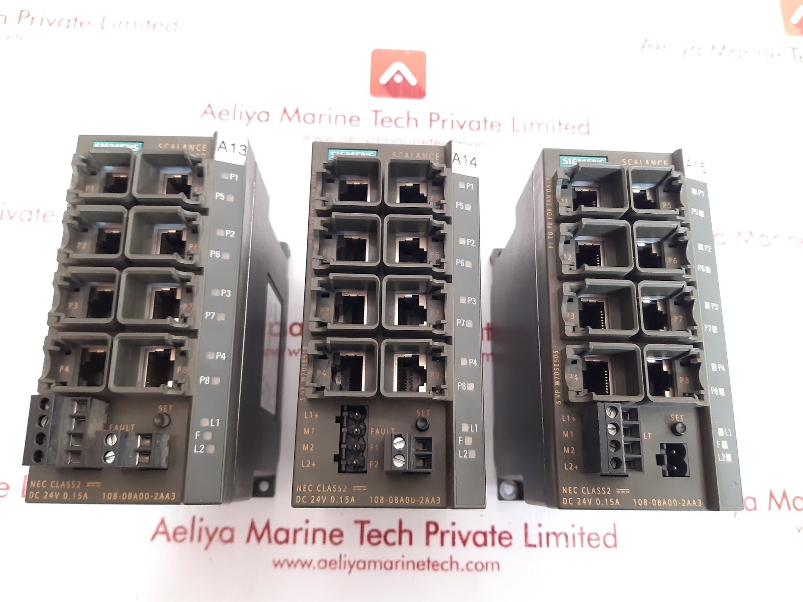 SIEMENS SCALANCE X108 SIMATIC NET INDUSTRIAL ETHERNET SWITCH 6GK5108 ...