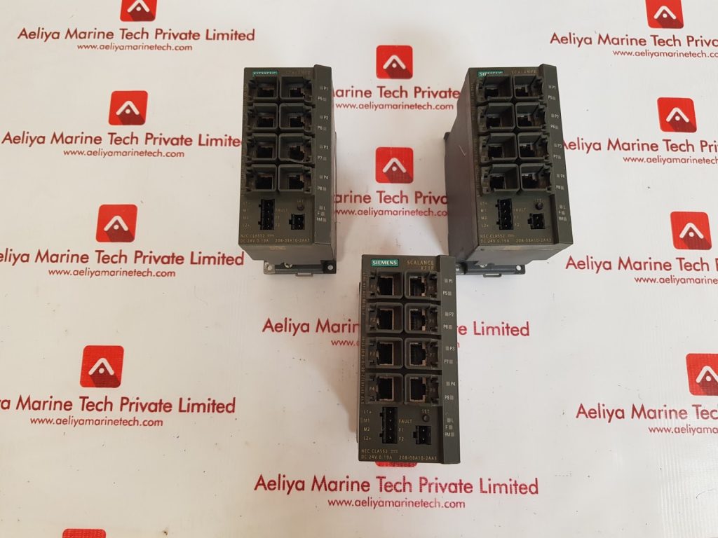 SIEMENS SCALANCE X208 SIMATIC NET INDUSTRIAL ETHERNET SWITCH 6GK5208 ...