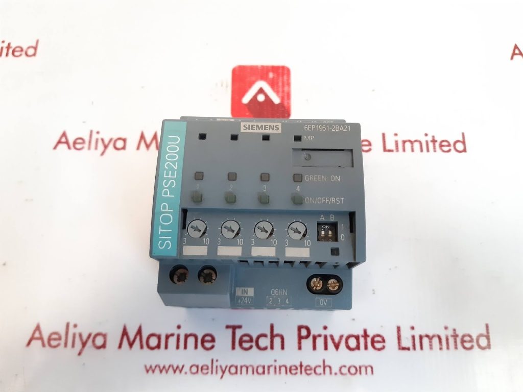 Siemens sitop pse200u 6ep 1961-2ba21 selectivity module - Aeliya Marine