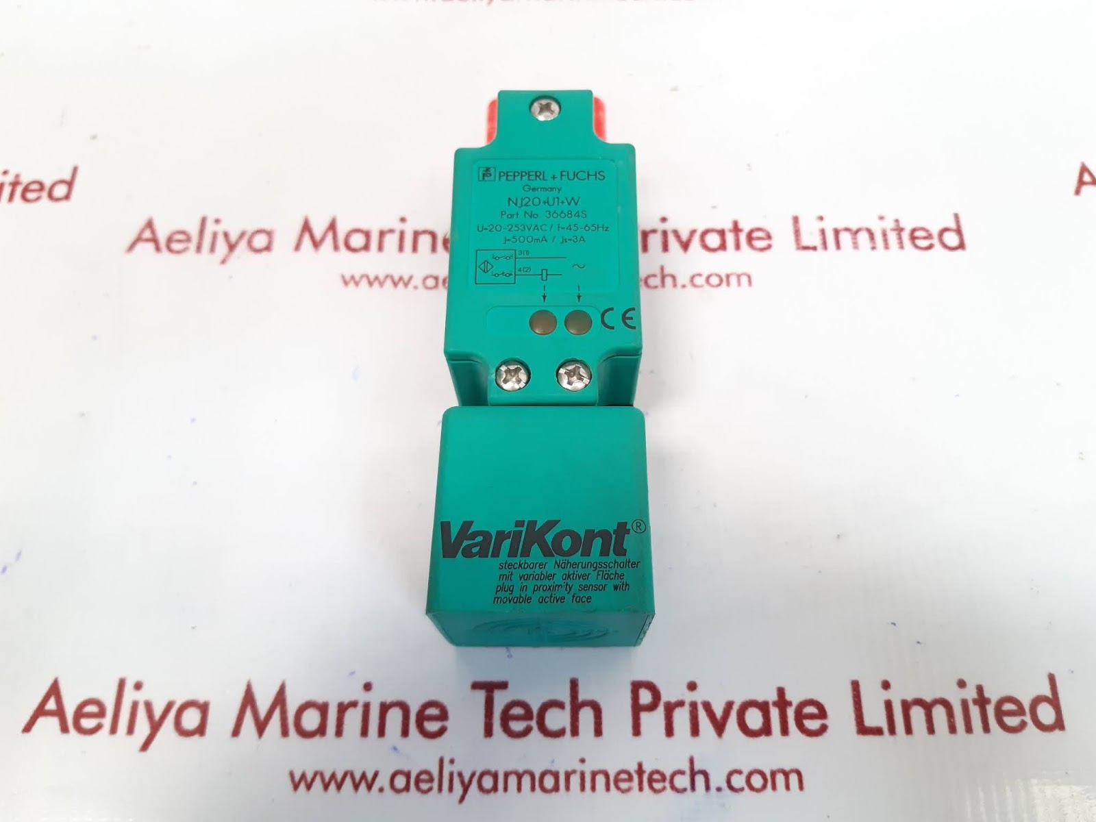 PEPPERL + FUCHS VARIKONT NJ20+U1+W INDUCTIVE SENSOR 36684S - Aeliya Marine