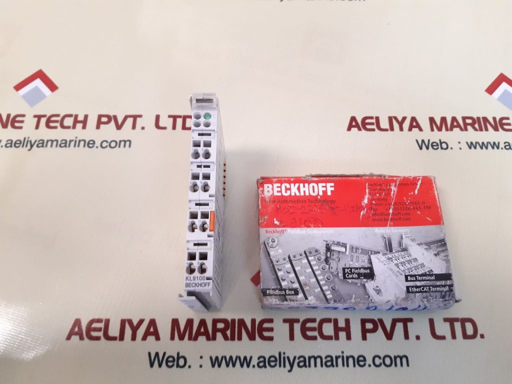 BECKHOFF KL9100 VOLTAGE SUPPLY TERMINAL - Aeliya Marine