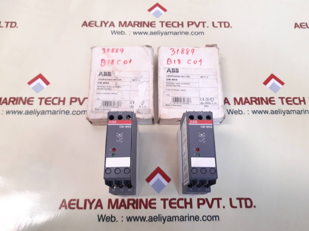 ABB CM-MSS MONITORING RELAY 1SVR430801R1100 - Aeliya Marine