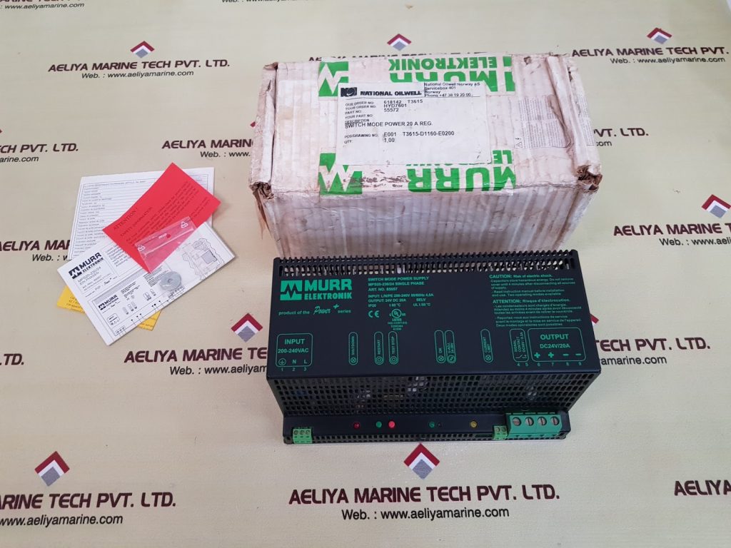 MURR ELEKTRONIK MPS20-230/24 SINGLE PHASE SWITCH MODE POWER SUPPLY ...