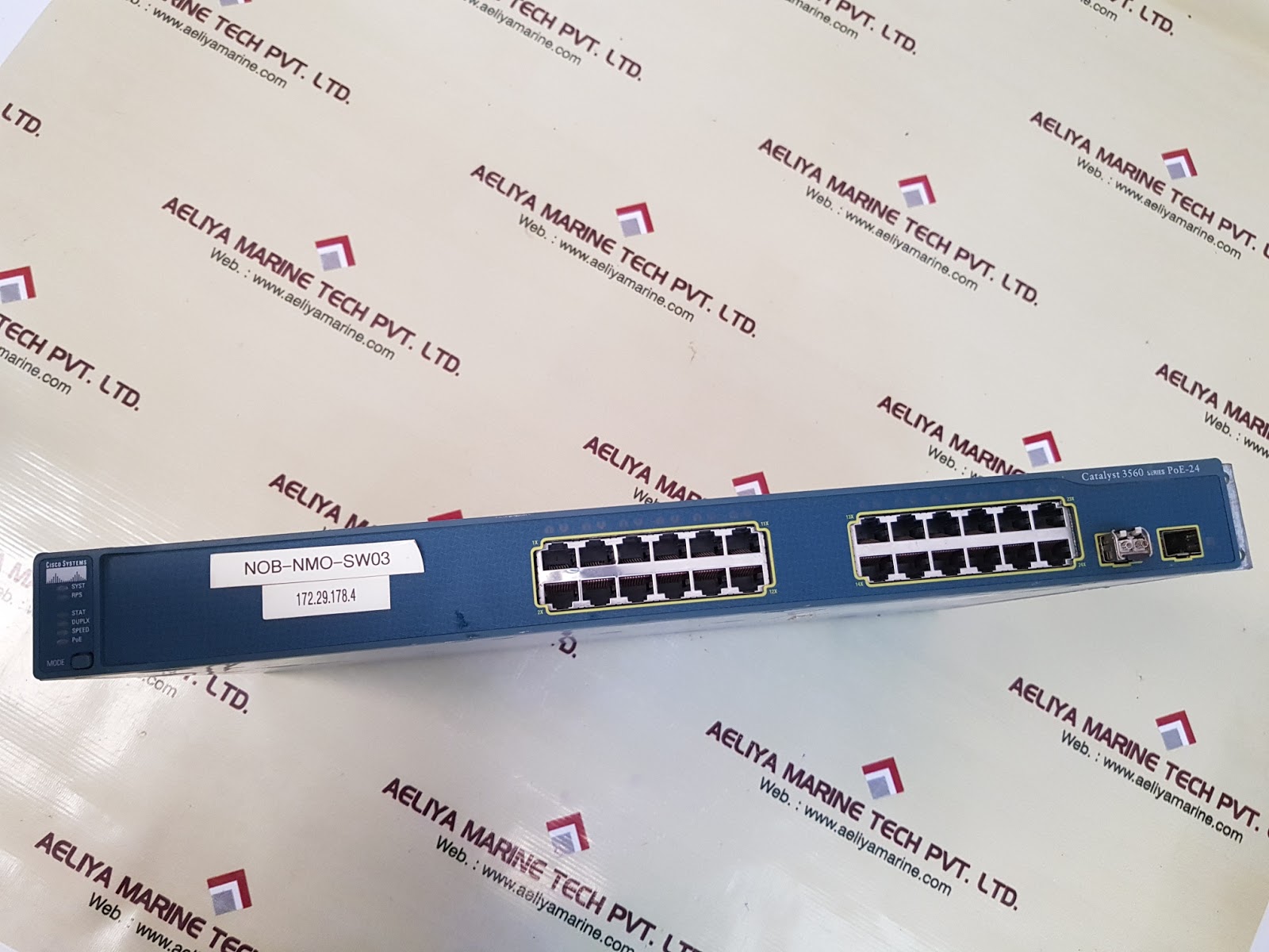 CISCO CATALYST 3560 SERIES POE-24 PORT SWITCH/WS-C3560-24PS-S - Aeliya ...