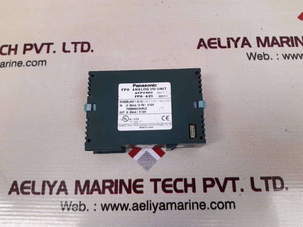 PANASONIC ELECTRIC FP0-A21 FP0 ANALOG I/O UNIT AFP0480 - Aeliya Marine