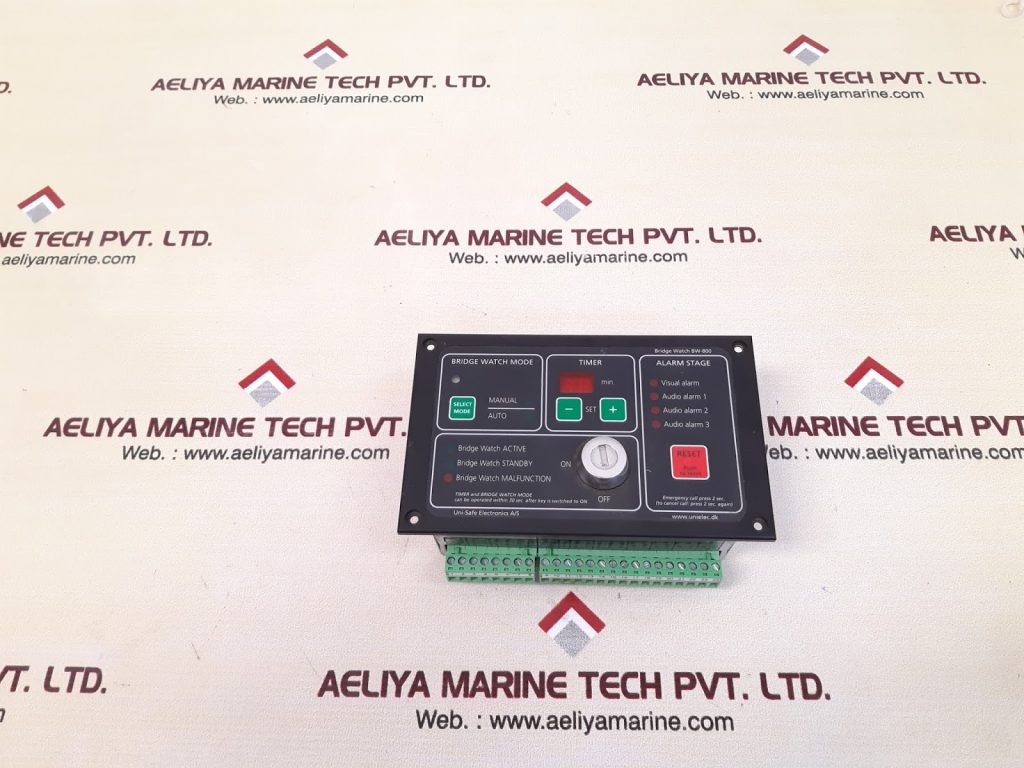 UNI-SAFE BW-800 BRIDGE NAVIGATIONAL WATCH ALARM SYSTEM - Aeliya Marine