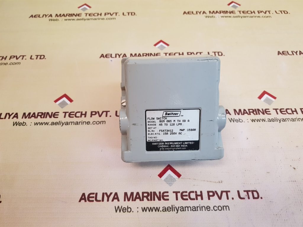 SWITZER BGM 065 M TH OD A FLOW SWITCH - Aeliya Marine