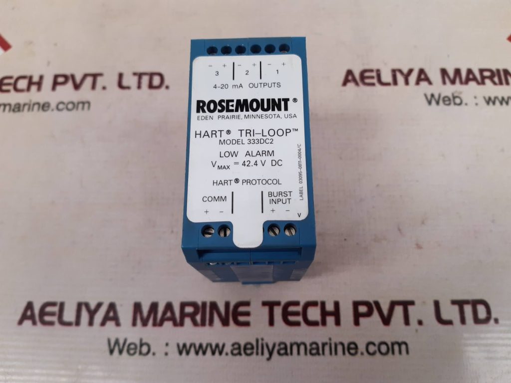ROSEMOUNT HART TRI-LOOP TM CONVERTER 333DC2 - Aeliya Marine