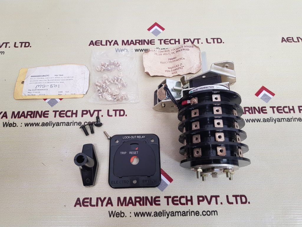 Electroswitch 7804d rotary switch lock out relay - Aeliya Marine