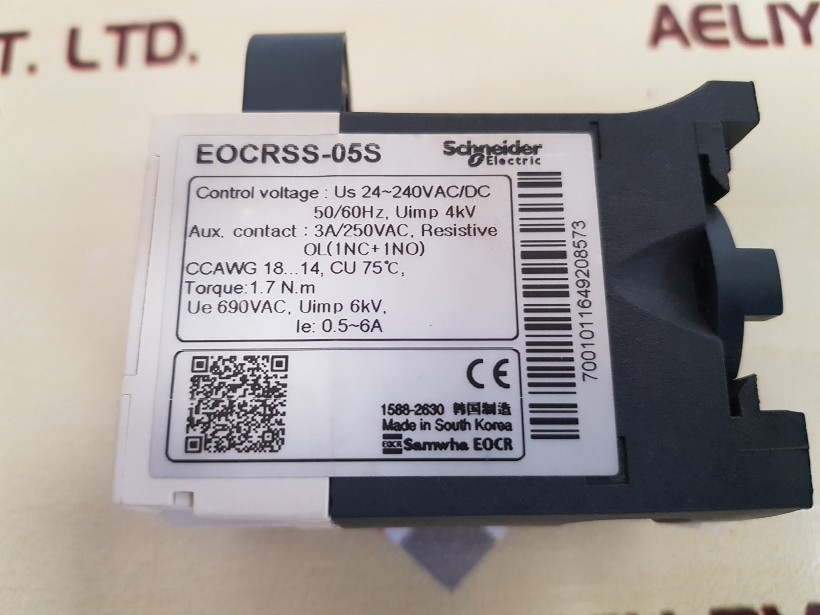 Schneider electric eocrss-05s electronic over-current relay - Aeliya Marine