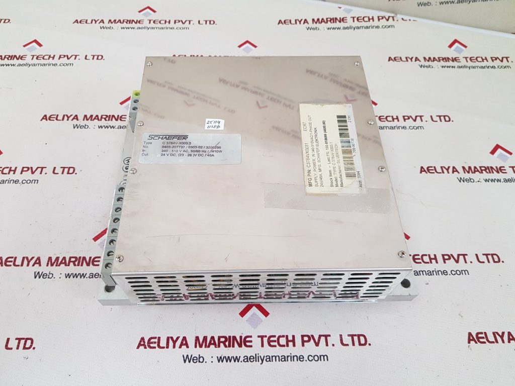 SCHAEFER C 3784V-X003.3 POWER SUPPLY - Aeliya Marine