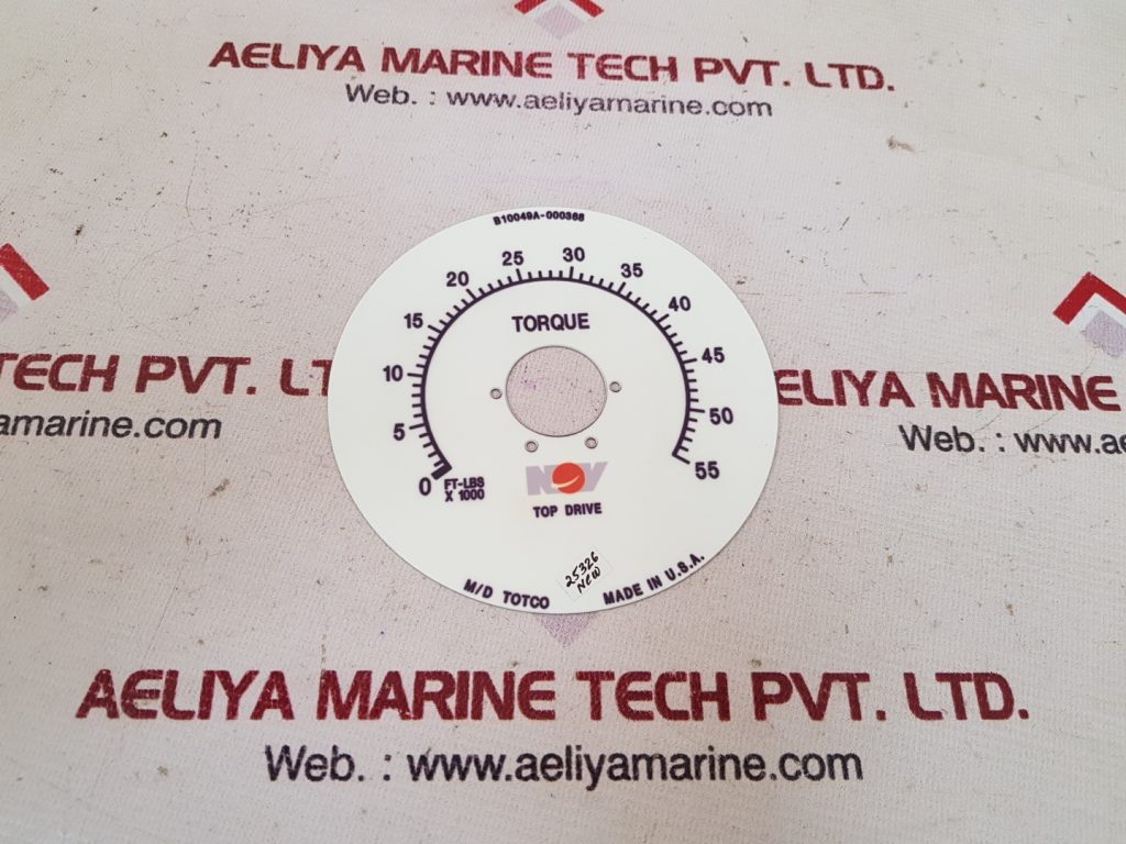 Md totco nov ft-lbs x 1000 - Aeliya Marine