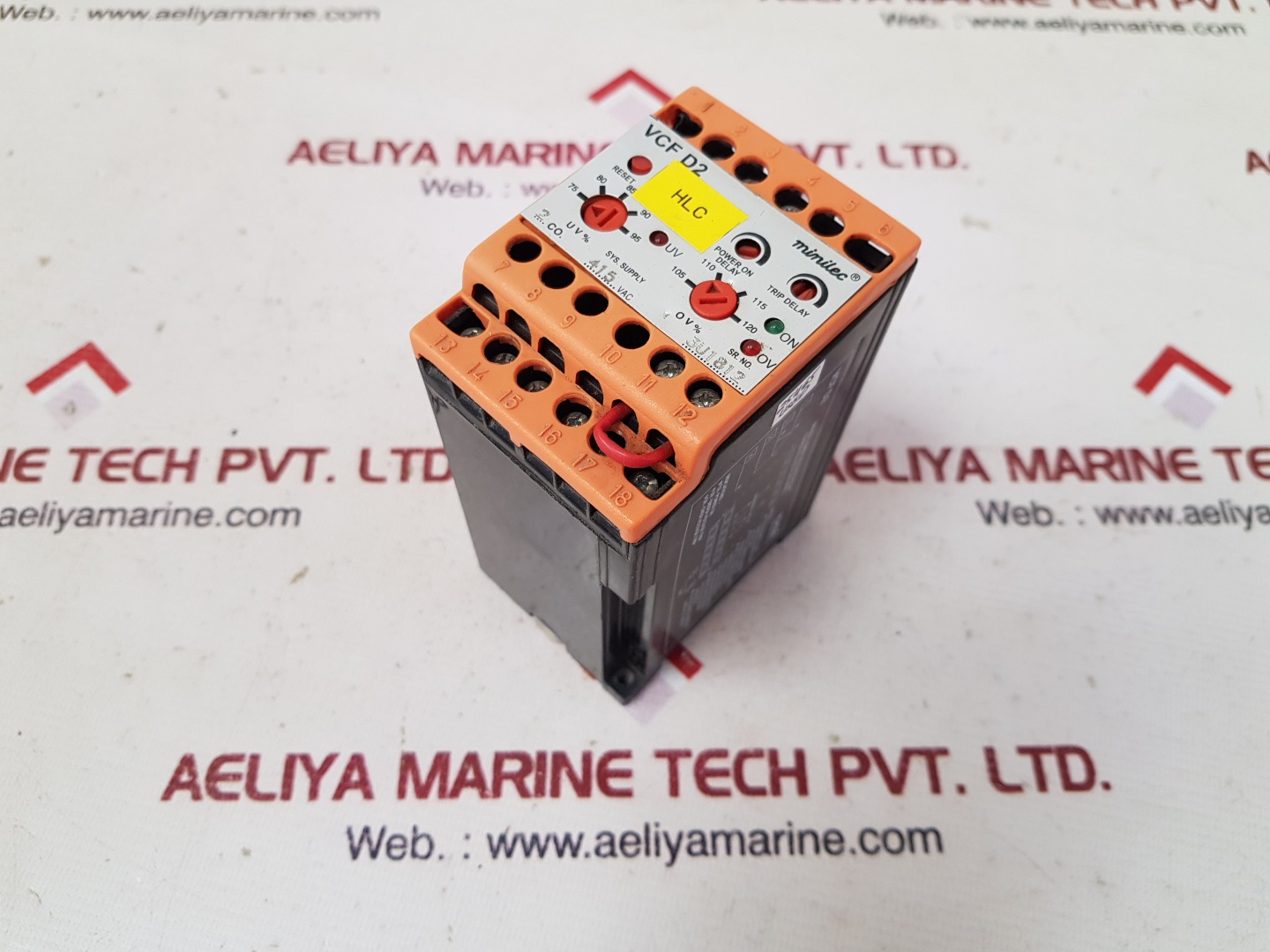 Minilec VCF D2 Under/over Voltage Relay 415 VAC - Aeliya Marine