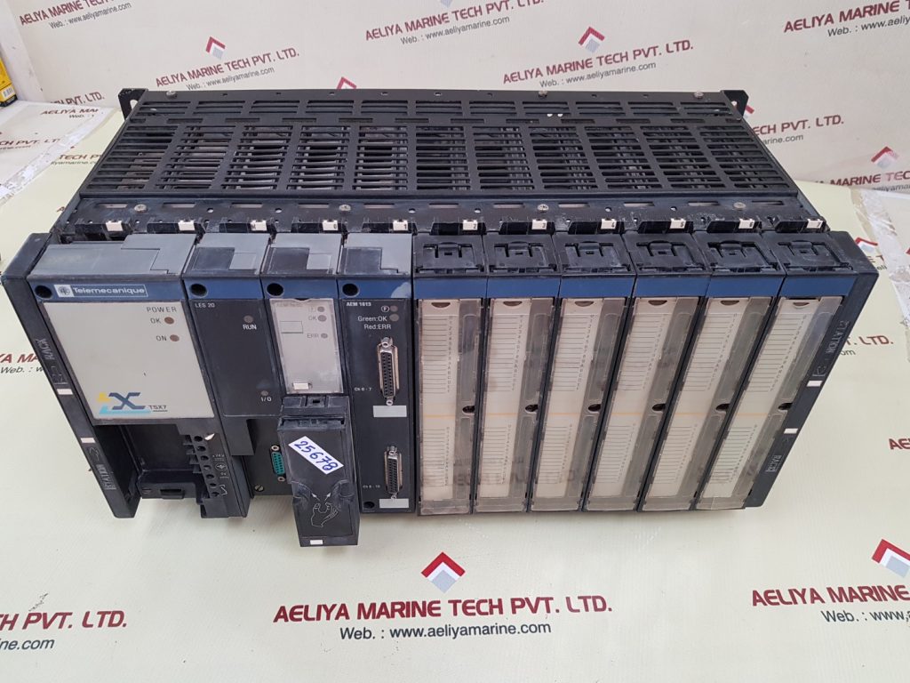 Telemecanique Tsx7,Tsxrkn82 Module Rack 2 He10 Term Block 32 Inp ...
