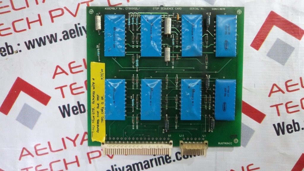 Rustronic Ct-90002L Logic Card Ct91520U Stop Sequence Card - Aeliya Marine