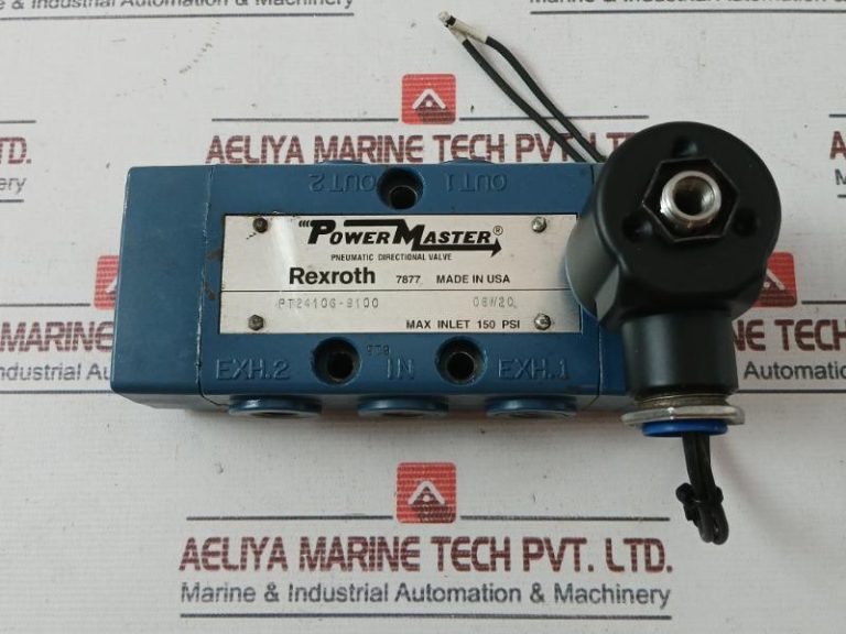 Rexroth Pt24106-9100 Pneumatic Directional Valve 24v - Aeliya Marine