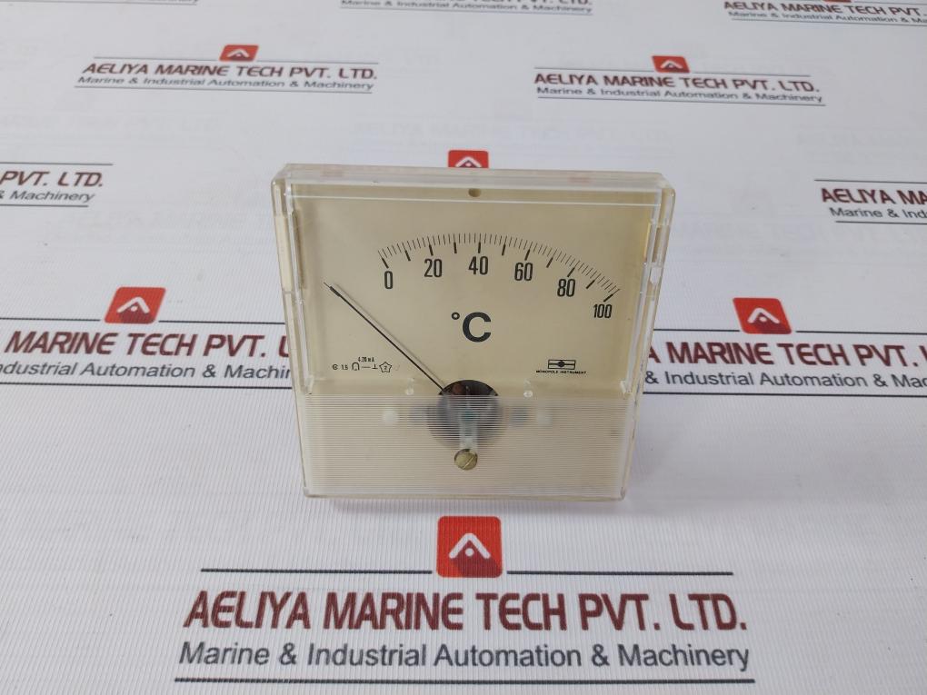 Monopole Instrument 0-100˚C Ag Analog Temperature Display - Aeliya Marine