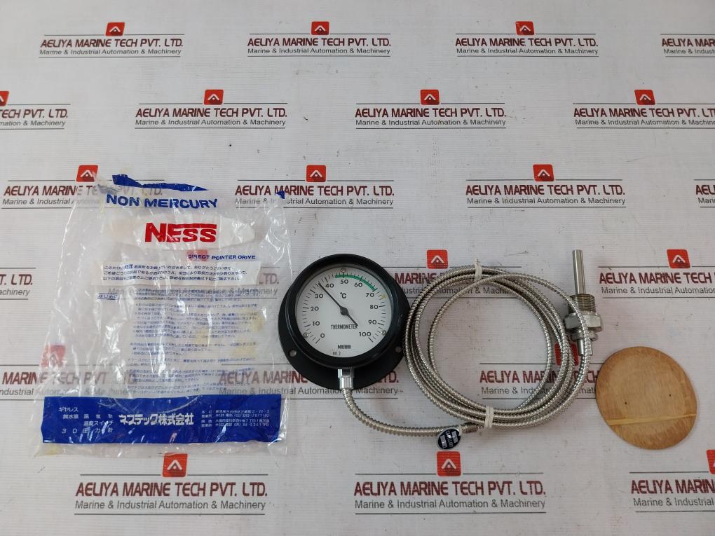Ness Tus-2s-S Pressure Gauge 100°C - Aeliya Marine