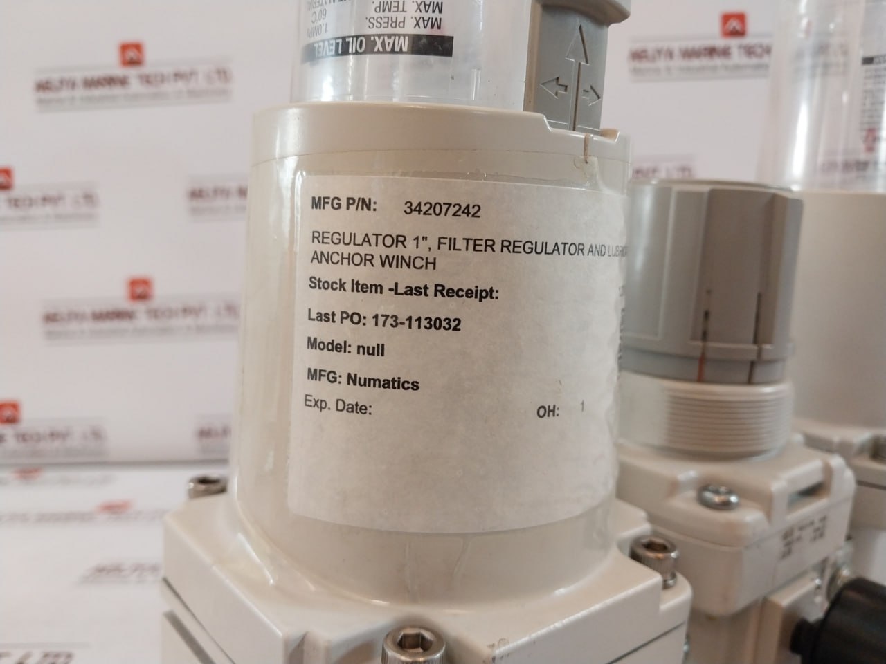 Numatics Smc 34207242 Filter Regulator And Lubricator 60°C - Aeliya Marine