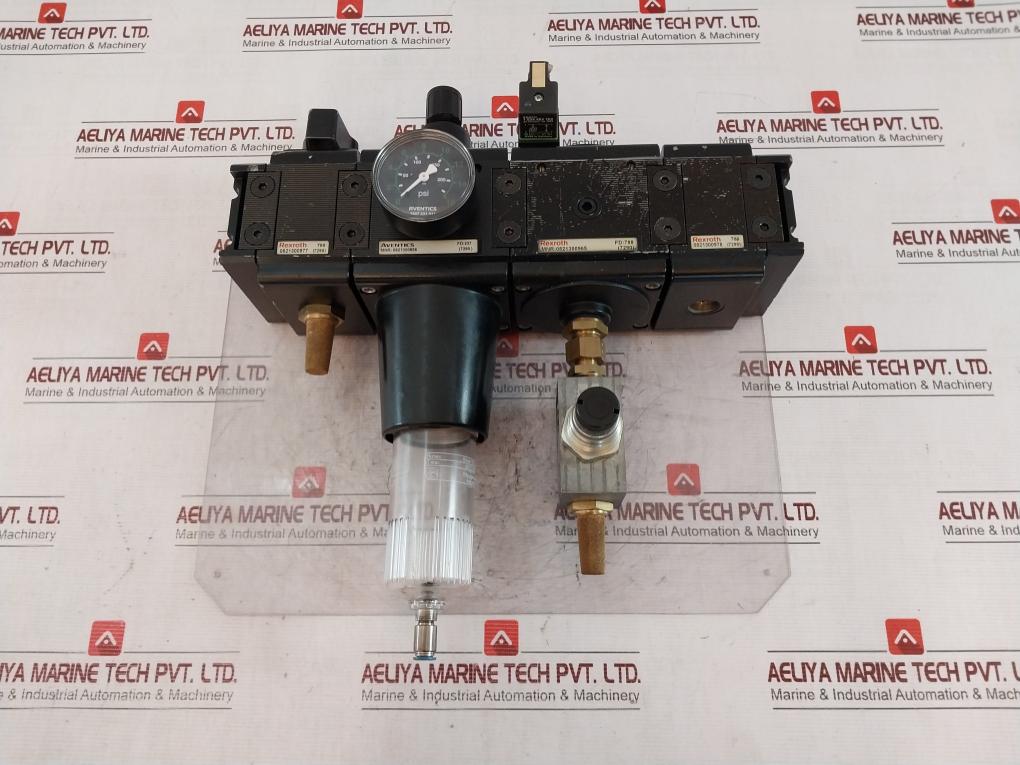 Rexroth 0821201006 Pneumatic Control Unit With Valve Regulator Switch ...