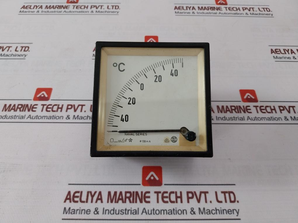 Saci -50-0-50 °C Analog Panel Meter - Aeliya Marine