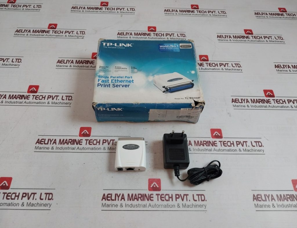 Tp-Link Tl-Ps110p Single Parallel Port Fast Ethernet Print Server With Charger - Aeliya Marine