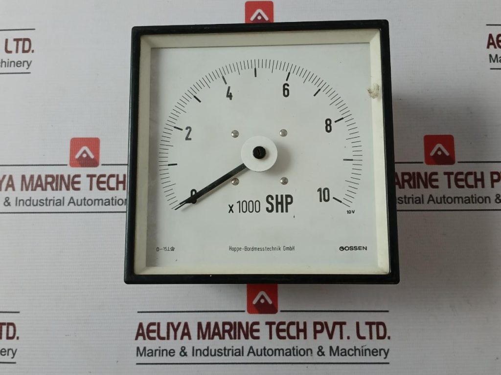 Gossen 0-10x1000 Shp Shaft Horse Power Analog Panel Meter 10v - Aeliya ...