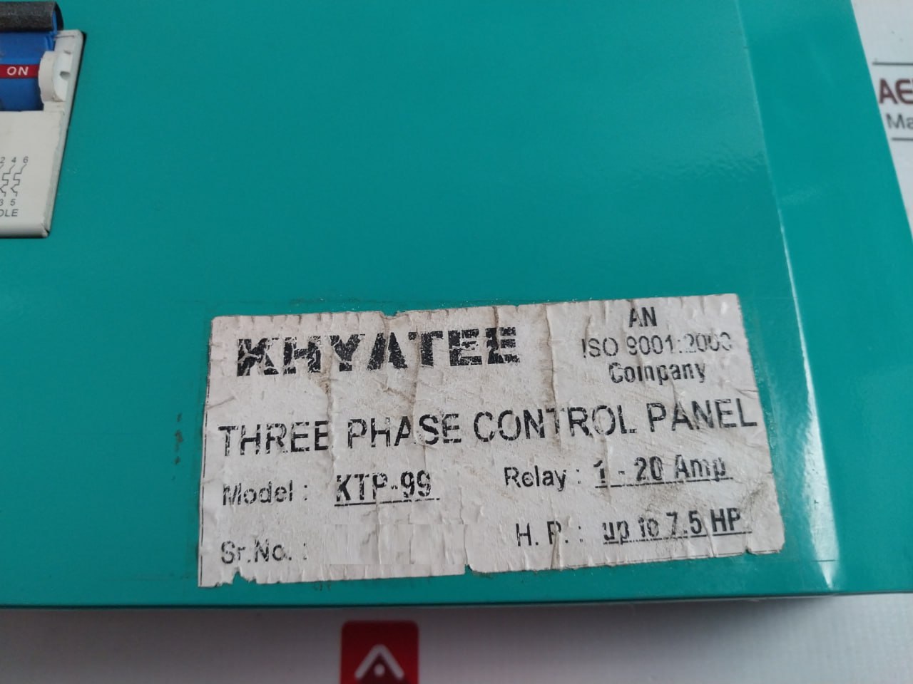 Khyatee Ktp-99 Three Phase Control Panel - Aeliya Marine