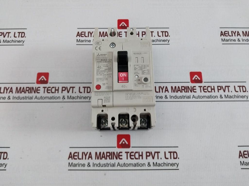 Mitsubishi Electric Nv63-Cv Earth-Leakage Circuit Breaker 440v - Aeliya Marine