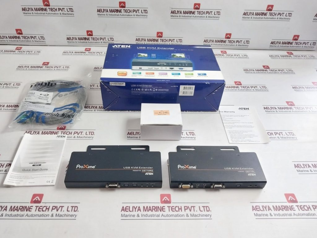 Aten Ce770 Usb Kvm Extender With Deskew Function W/Ce770rq Remote Unit ...