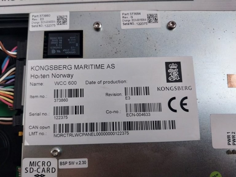 Kongsberg Wcc 600 Call Panel - Aeliya Marine