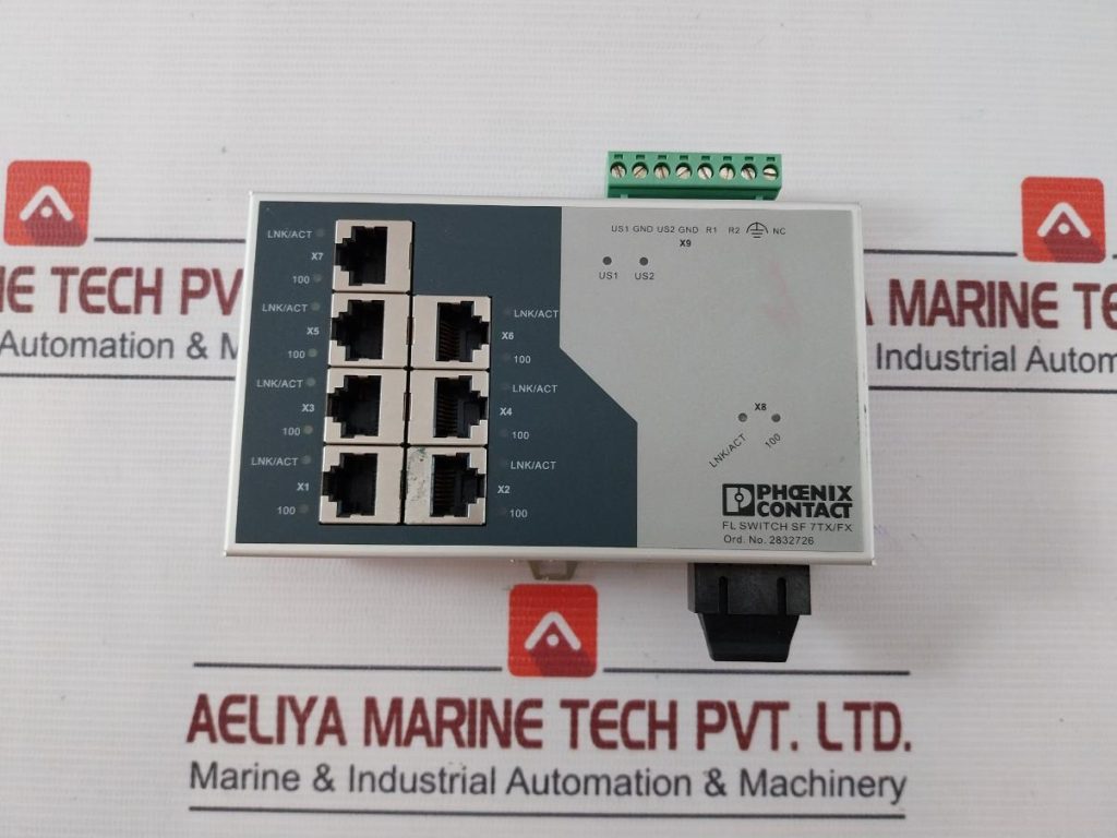 Phoenix Contact Fl Switch Sf 7tx/Fx Industrial Ethernet Switch 24v ...