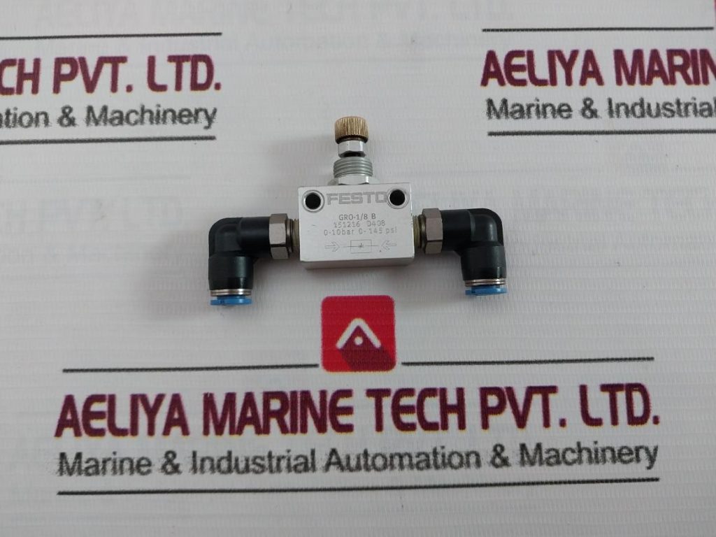 Festo Gro-1/8 B One-Way Flow Control Valve - Aeliya Marine