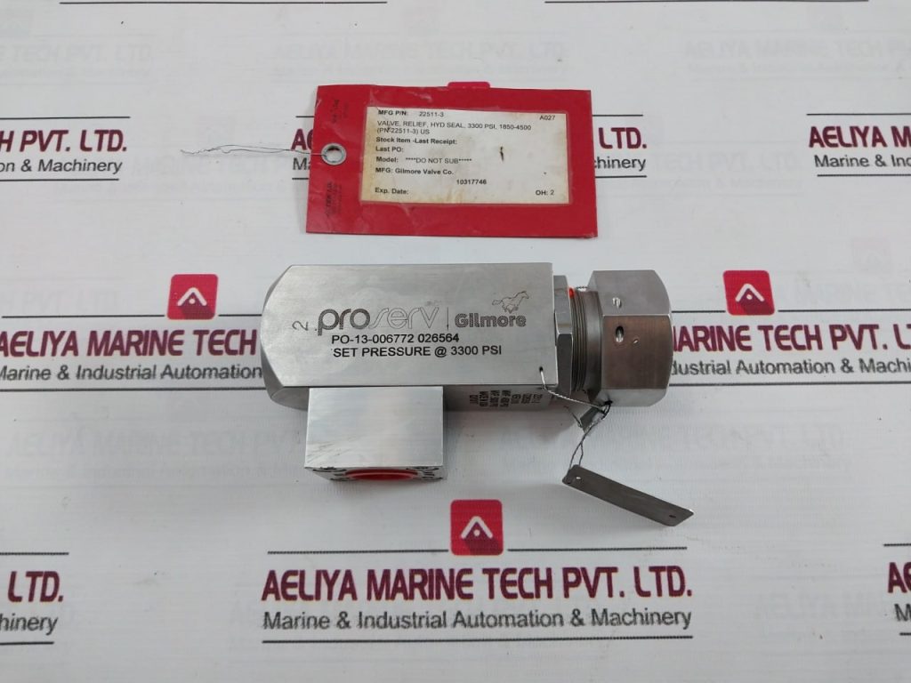 Gilmore 22511-3 Relief Valve 5000psi - Aeliya Marine