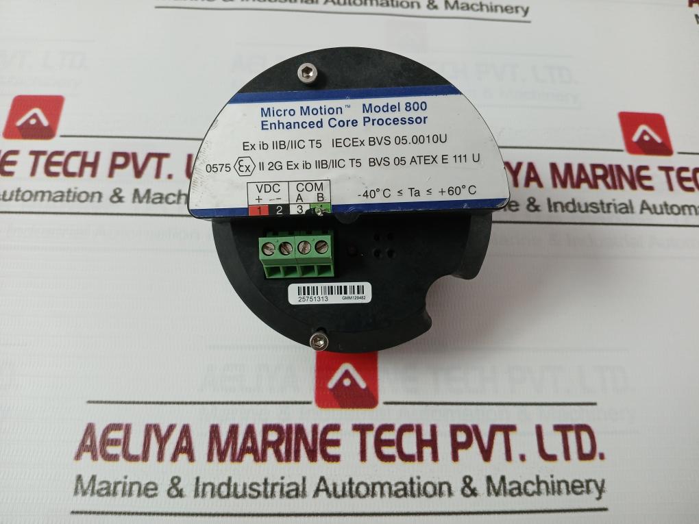 Micro Motion 800 Enhanced Core Processor 60°C - Aeliya Marine