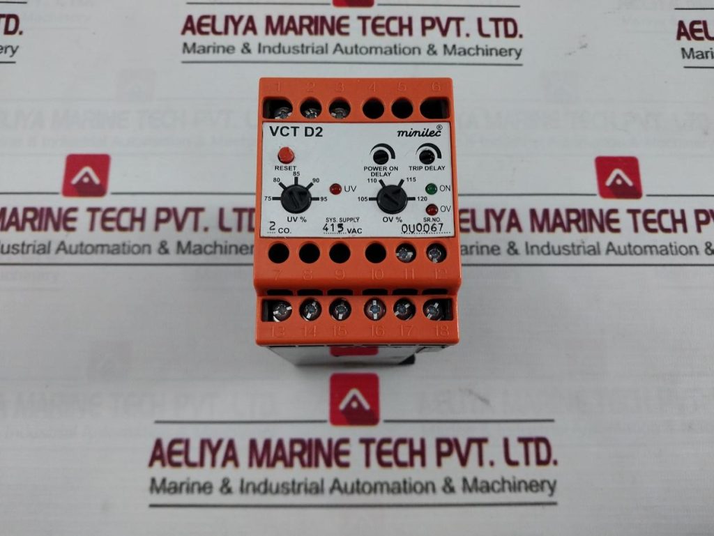 Minilec Vct D2 Over Voltage Relay 415v - Aeliya Marine