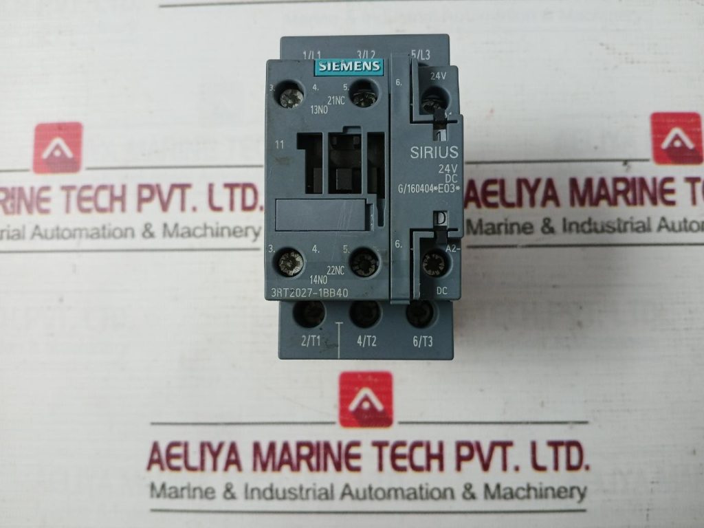 Siemens 3rt2027-1bb40 Power Contactor 600v - Aeliya Marine