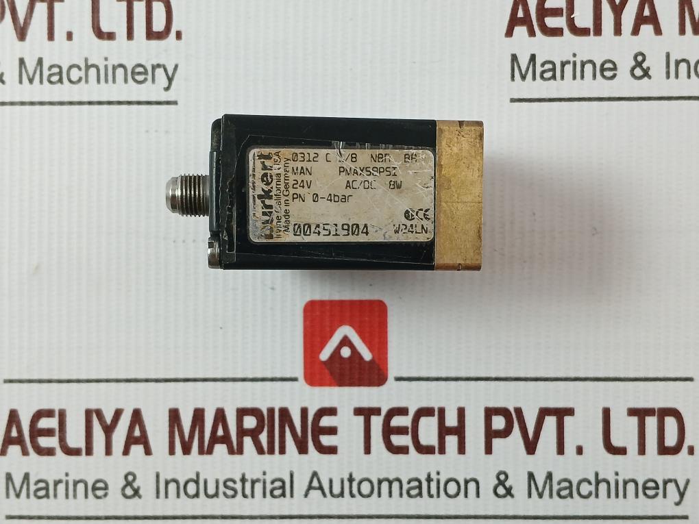 Burkert 0312 C 1/8 Nbr Br Direct-Acting Plunger Valve 24v - Aeliya Marine