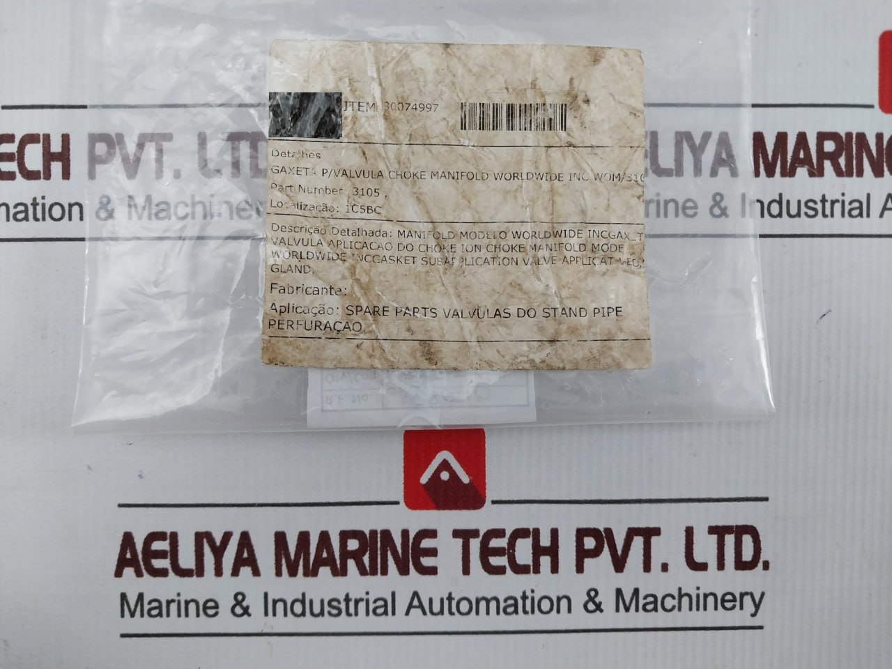 Worldwide 3105 Choke Manifold Valve Gland Gasket - Aeliya Marine